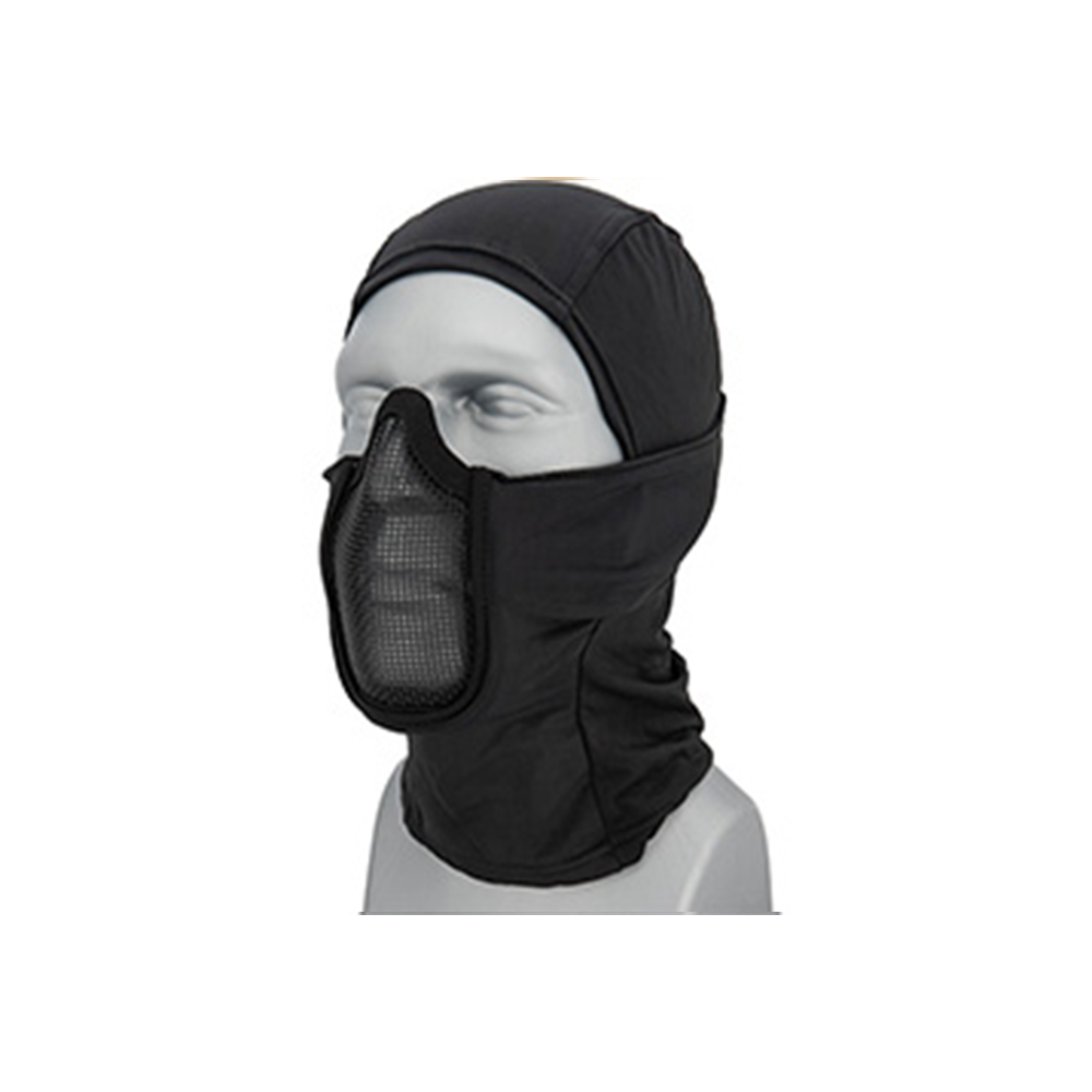 Lancer Tactical Shadow Warrior Hood Mesh Balaclava Face Mask – Airsoft ...